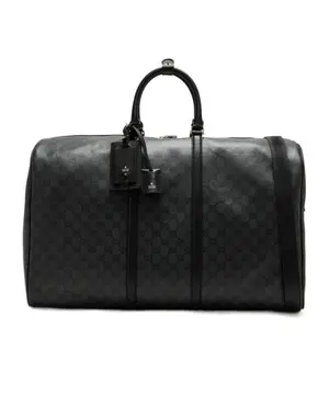 Gucci Monogram Duffle Bag - Black