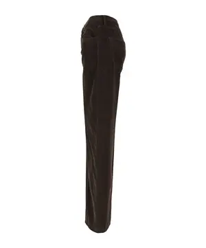 DONDUP Logo Patch Wide-leg Trousers