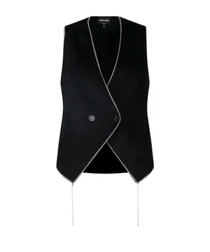 Giorgio Armani Sleeveless Top With Chain Trim