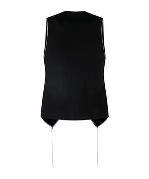 Giorgio Armani Sleeveless Top With Chain Trim