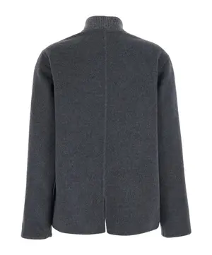 Fabiana Filippi Zip Front Collar Coat