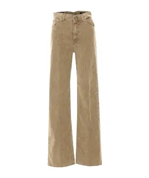 DONDUP Wide Leg Corduroy Trousers