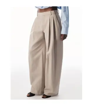 Alexander Wang Side Zip Mid-rise Tailored Pant