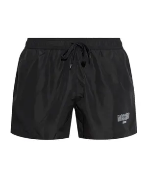 Moschino Drawstring Swim Trunks - Black