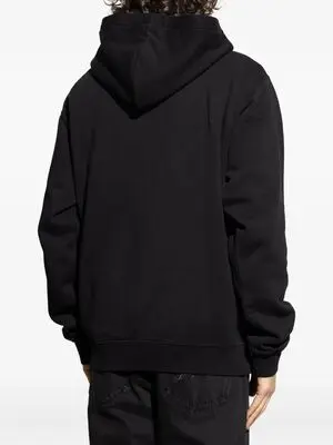 Jacquemus Long-sleeved Hoodie With Logo Detail - Black