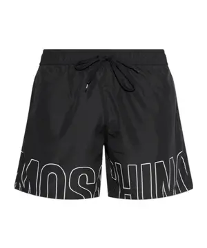 Moschino Drawstring Swim Trunks - Black