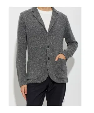 Eleventy Long Sleeve Collared Cardigan