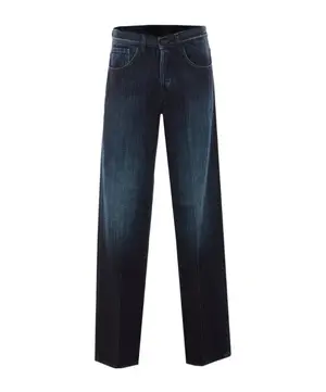 DONDUP Faded Straight-leg Jeans - Black