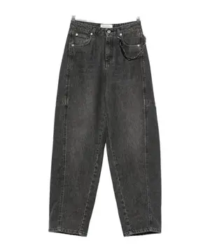 ERMANNO FIRENZE Chain-detail Denim Trousers - No