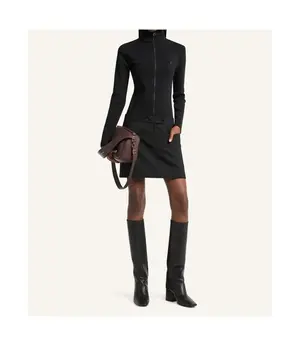 COURREGES Logo-embroidered Zip-up Cardigan