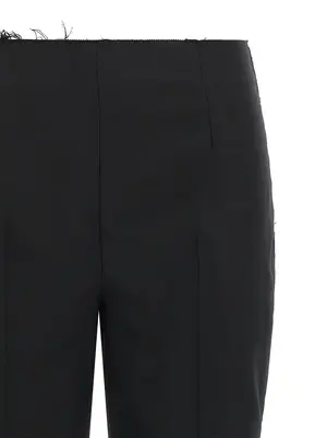 GIANLUCA CAPANNOLO Frayed Edge Casual Pants