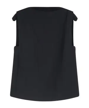 Vince Sleeveless Boat Neck Top
