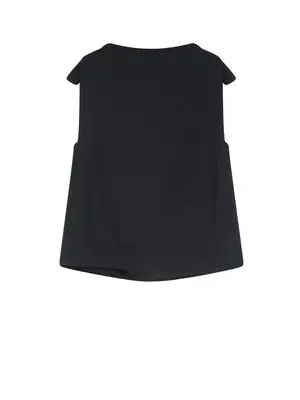 Vince Sleeveless Boat Neck Top
