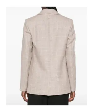 Fabiana Filippi Checked Pattern Single-breasted Blazer