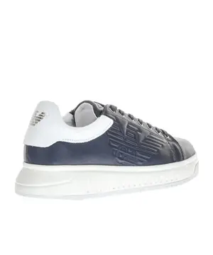 Emporio Armani Round Toe Lace-up Sneakers