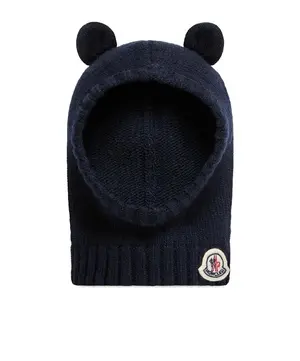 Moncler Wool Cashmere Balaclava With Teddy Bear Ears