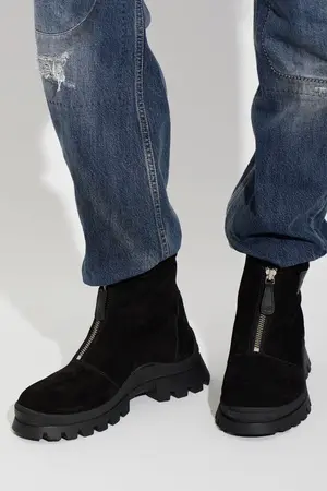 Dsquared2 Zippered Ankle Boots - Black