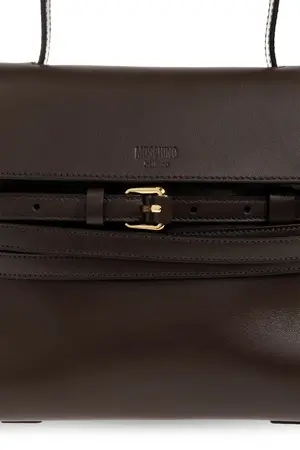 Moschino Flap Handbag - Brown