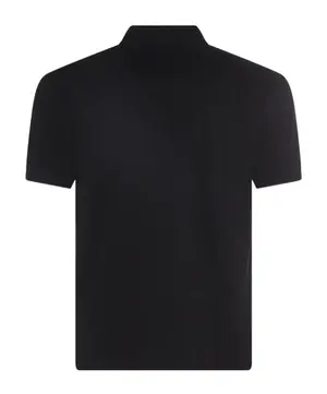 Play Comme Des Garcon Heart-shaped Decal Polo Shirt - Black