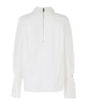 Erika Cavallini Long-sleeved Shirt With Fold-over Collar