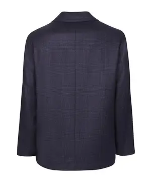 LARDINI Long-sleeve Jacket With Check Pattern