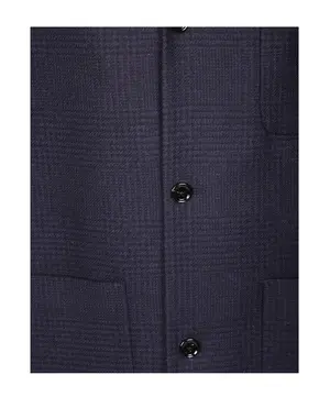 LARDINI Long-sleeve Jacket With Check Pattern