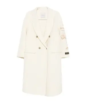 ERMANNO FIRENZE Floral Embroidered Double-breasted Coat - No