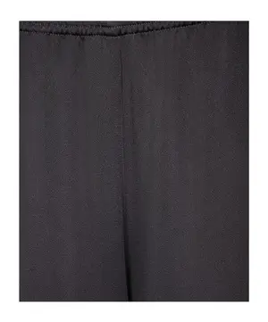 Fabiana Filippi Wide-leg Satin Trousers - Black