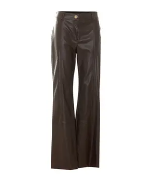 Liu Jo Faux Leather Wide-leg Pants