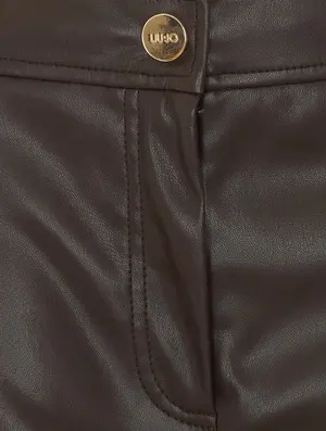 Liu Jo Faux Leather Wide-leg Pants