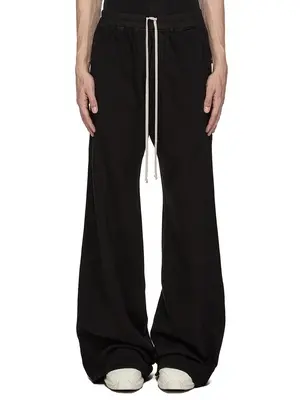 Rick Owens Wide Pusher Press-stud Track Pants - Black