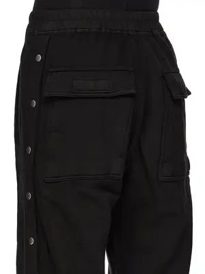 Rick Owens Wide Pusher Press-stud Track Pants