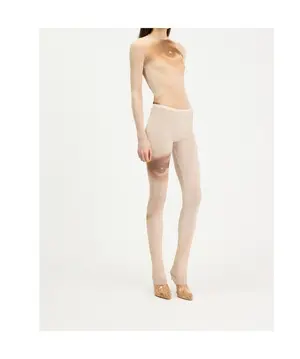 JEAN PAUL GAULTIER Face" Printed Mesh Trousers