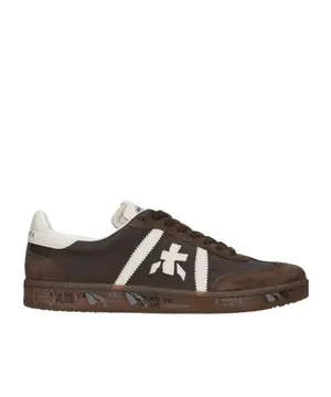 Premiata Bonnie Leather And Suede Sneakers