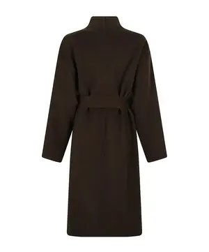 Alberta Ferretti Belted Coat - Black