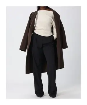 Alberta Ferretti Belted Coat - Black
