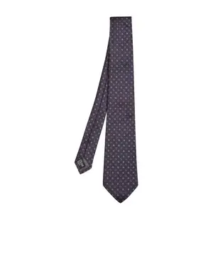 Giorgio Armani Pointed-tip Tie - Blue