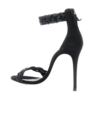 Casadei Braided Stiletto Heels With Buckle Fastening