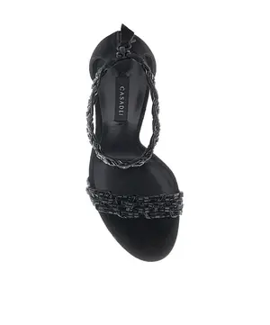 Casadei Braided Stiletto Heels With Buckle Fastening