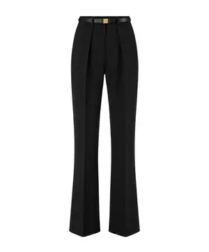 Elisabetta Franchi Drawstring-waist Casual Trousers - Black