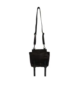Yohji Yamamoto Flap Shoulder Bag - Black