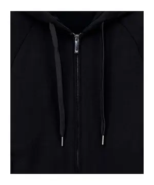 Emporio Armani Zip-up Drawstring Hoodie