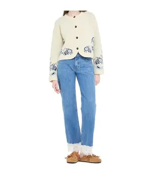 Alanui Island Roots Foulard Jacquard Knit Jacket