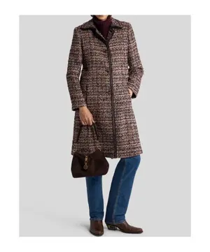 Etro Multicoloured Tweed Coat