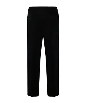 Giorgio Armani Pleated Velvet Tailored Trousers