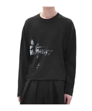 ANN DEMEULEMEESTER Emil Relax Fit Long Sleeve Boxy T-shirt - Black