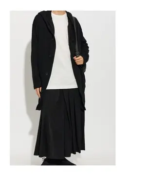 Yohji Yamamoto Long-sleeved Hooded Jacket
