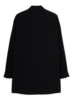 Yohji Yamamoto Wool Gabardine Vest Layered Blouse