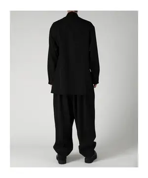 Yohji Yamamoto Wool Gabardine Vest Layered Blouse