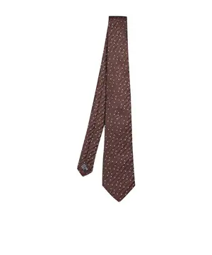 Giorgio Armani Pointed-tip Tie - Brown
